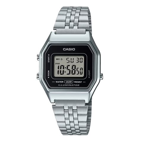 Casio Silver Stainless Steel Black Dial Quartz Watch For Ladies Casi Dreams Pakistan