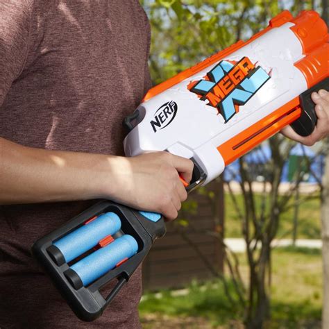 Nerf Mega XL Double Crusher Blaster Largest Nerf Mega Darts Ever 4 Nerf Mega XL Whistler Darts