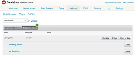 Couchbase Mobile Stack Couchbase Web Console