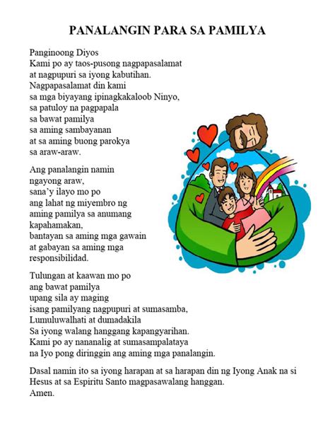 Panalangin Para Sa Pamilya Pdf