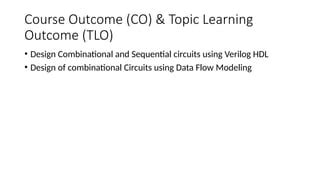 Lecture Verilog HDL From High Level Algorithmic Designs To Detailed