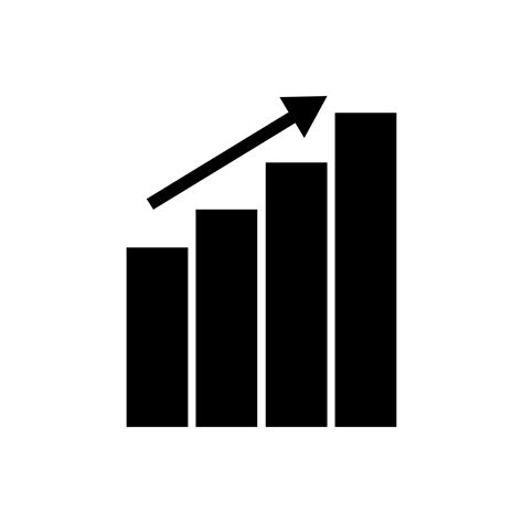Grow Graph Illustrated On White Background 42339902 Vector Art At Vecteezy