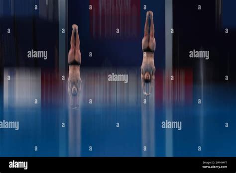Doha Qatar Th Feb Nathan Zsombor Murray Rylan Wiens CAN Diving World Aquatics