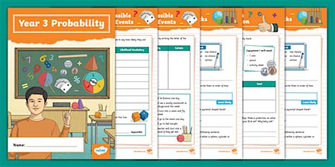 Year 3 Probability Activity Workbook Professor Feito