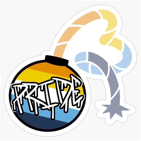 Aroace Pride Bomb Bumper Sticker Vinyl Decal 5 Sports