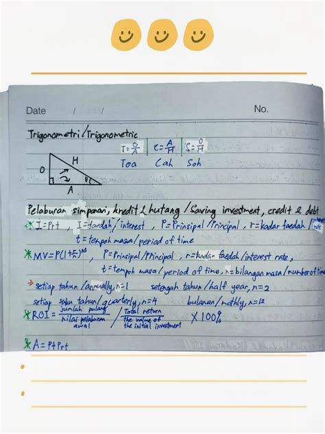 Math Formulas Form 1 2 3 Simple🤓☝️malayenglish Galeri Disiarkan