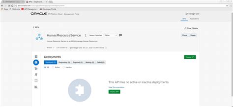 Oracle Api Platform Cloud Service Using The Management Portal And Creating An Api Including