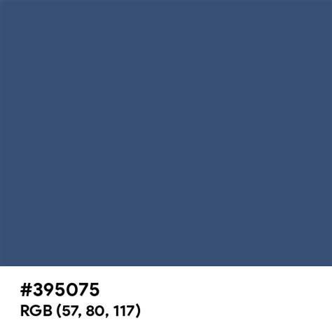 Cosmic Navy Color Hex Code Is 395075