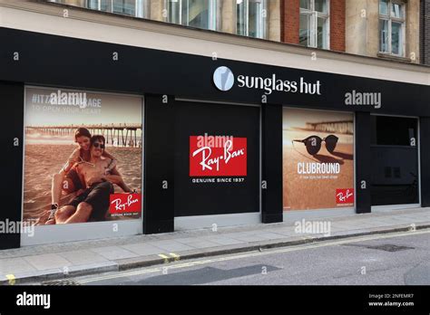 London Uk July 6 2016 Sunglass Hut At Oxford Street In London