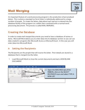 Fillable Online What Is A Mail Merge What Is Its Process Fax Email Print PdfFiller