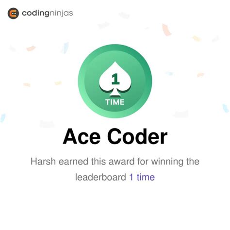 Harshvardhan Kumar On Linkedin Codingninjas Achievements