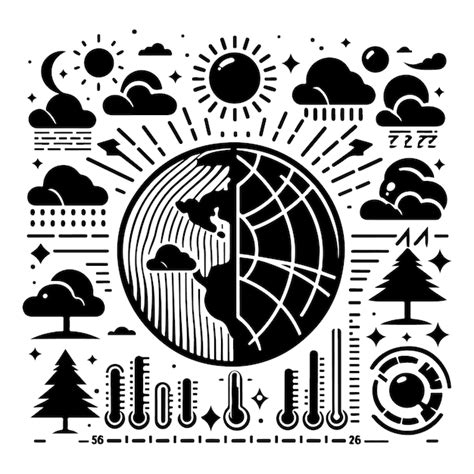 Premium Vector Weather Forecast Icon Vector Silhouette