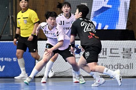 Sk 경남개발공사 물리치고 핸드볼 H리그 개막 10연승