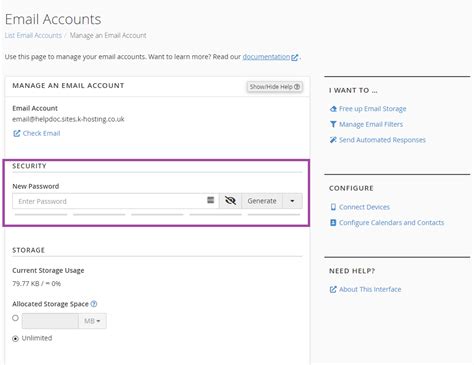 Change Your Email Account Password Or Mailbox Quota Krystal Hosting Knowledge Base