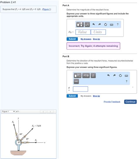 Solved Suppose That F1 4 Kn And F3 9 Kn Determine The