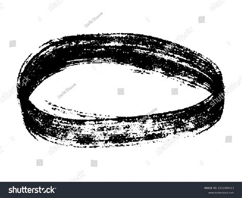 Hand Drawn Highlight Oval Illustration Marker Stock Vector Royalty
