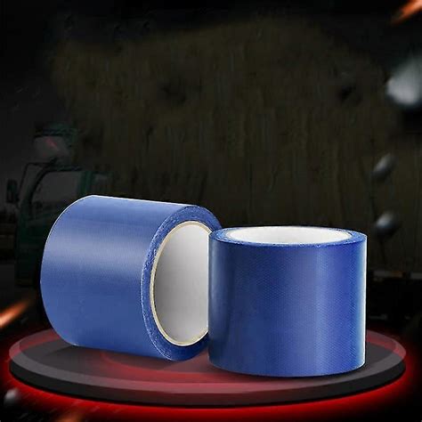 Tarpaulin Repair Tape Pvc Leakage Patch Tape Rainproof Cloth Adhesive Tape 45 Volumes Blue