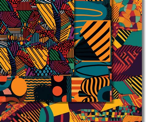 Ankara Inspired Afrocentric Design 12 Vibrant African Png Digital