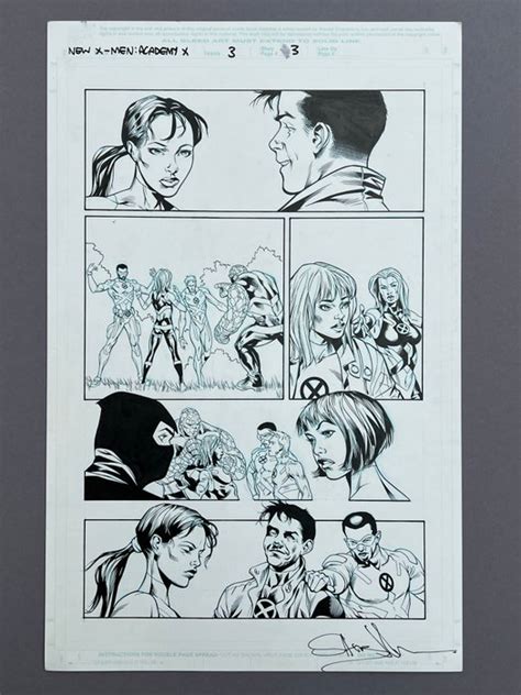 Stewart Staz Johnson 1 Original Drawing New X Men Academy X