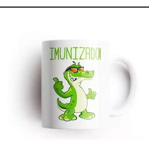 Caneca Imunizado Jacaré Caneca Engraçada E Divertida Mercadolivre