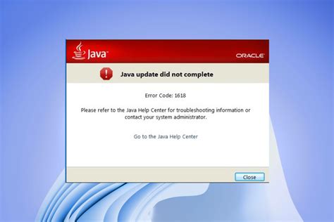 Java Error Code 1618 Causes And Quick Fixes