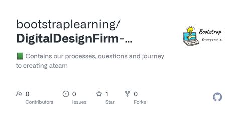 GitHub Bootstraplearning DigitalDesignFirm AgileScrum Process