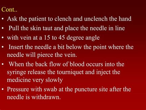 Iv Injection Intravenous Injection Pptx First Aid Injuries