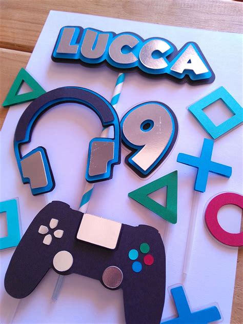 Topo De Bolo Personalizado Playstation In 2022 Birthday Party
