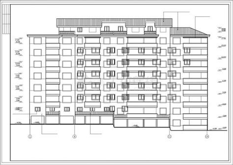 兰州市广兴家园小区7层框架结构住宅楼建筑设计cad图纸住宅小区土木在线