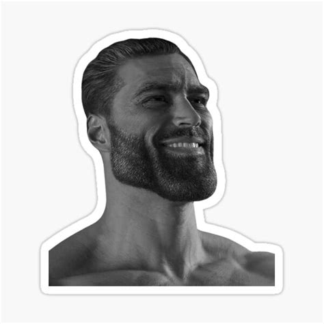 Gigachad Sticker For Sale By Mengarda Redbubble