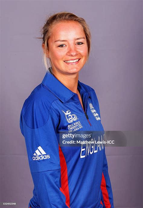 Danielle Wyatt Of The England Womens Cricket Team Poses For A News