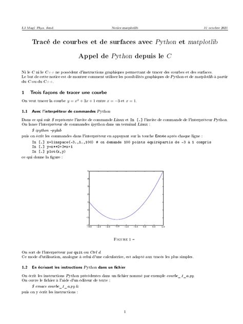 Matplotlib Notice Magistere Pdf Pdf