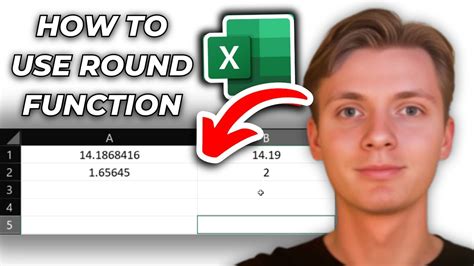 How To Use The Round Function In Excel Youtube