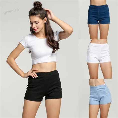 Summer New Fashion Womens Sexy Skinny Thin High Waist Shorts Denim