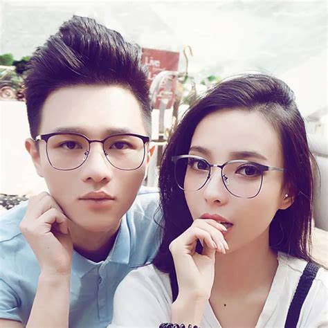 Retro Gold Glasses Frames Men Optical Glasses Prescription Eyewear