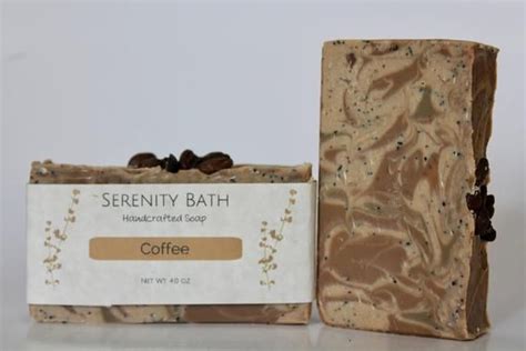 Coffee Scented Handmade Soap With Exfoliating Coffee Grounds