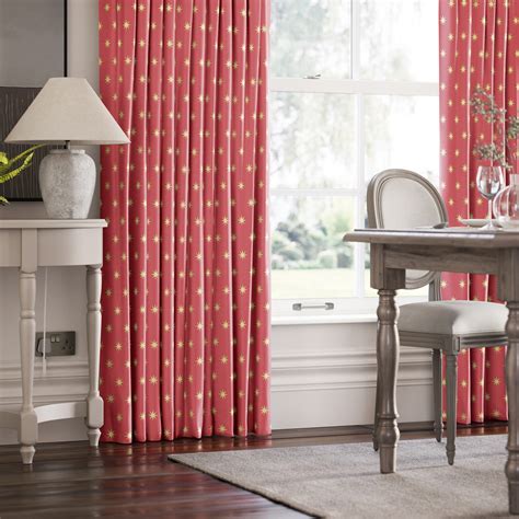 Starlight Raspberry Curtains Warner House