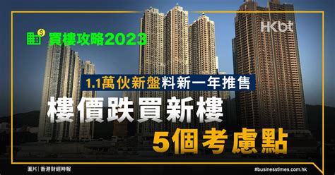 買樓攻略｜11萬伙新盤料2023年推售！樓價跌買新樓5個考慮點