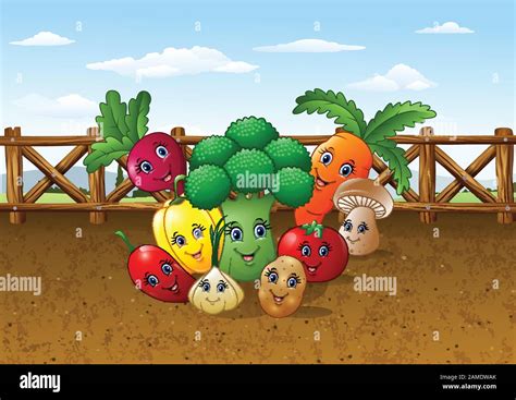 Country Vegetable Land Stock Vector Images Alamy