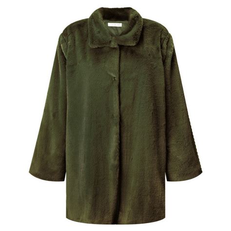 Amazing Woman Cosy Faux Fur Jacket Olive
