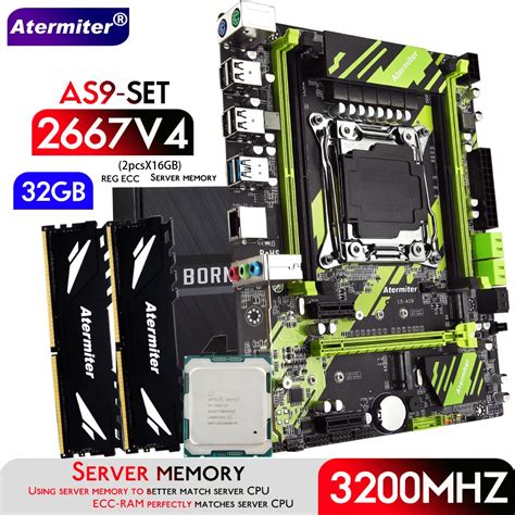 Atermiter X AS Motherboard Set With Xeon E V CPU LGA Processor DDR GB