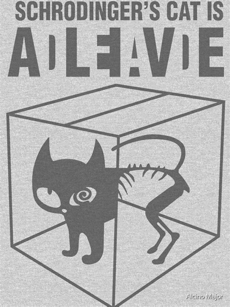 Schrodingers Cat Is Adleiavde Art1 Bk Trans Premium T Shirt For