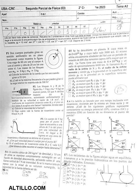Parcial I F Sica Cbc Uba