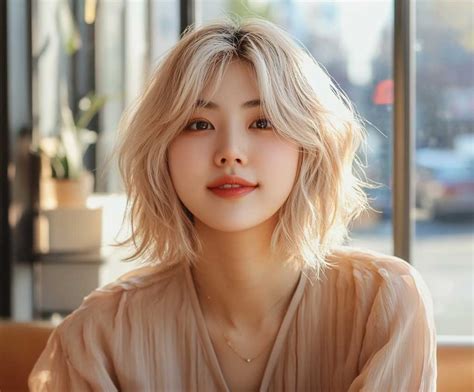 Soft Blonde Korean Pixie Cut For A Delicate Look • 333k Inspiring