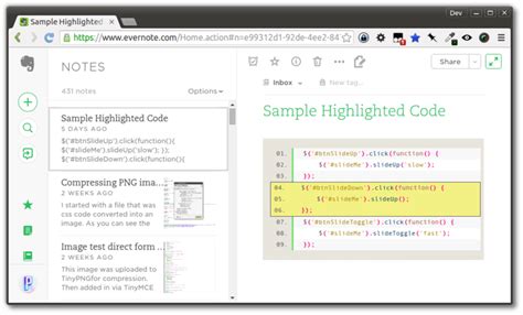 How To Paste Formatted Code Into Evernote
