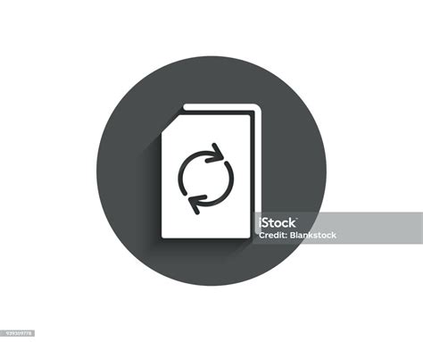 업데이트 문서 간단한 아이콘입니다 파일 표시를 새로 고칩니다 개념에 대한 스톡 벡터 아트 및 기타 이미지 개념 경영자
