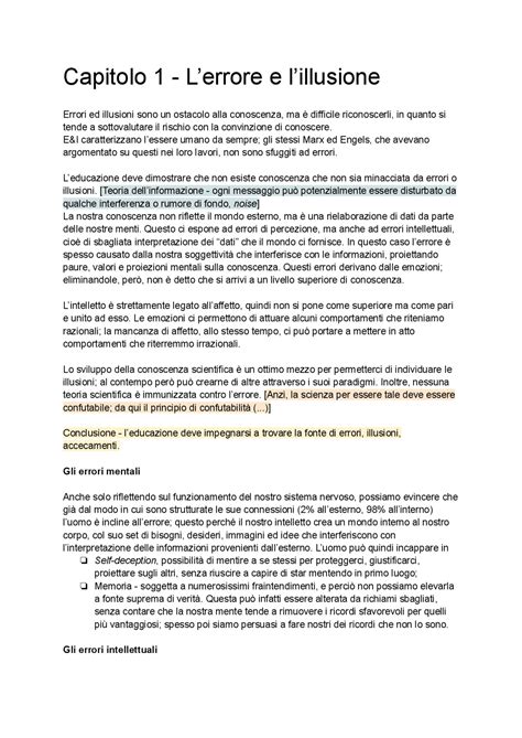 I Sette Saperi Edgar Morin Sintesi Docsity