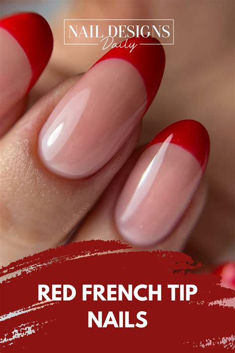 30 Romantic Red French Tip Nails You Should Try Nail Designs Daily