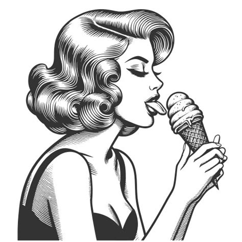 Pin Up Girls Black And White Vector Images Over 2600