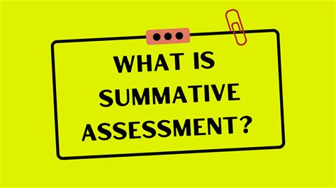 What Is Summative Assessment